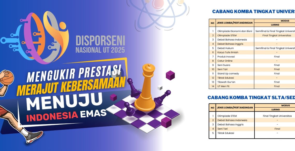 DISPORSENI Nasional UT 2025 – UT Gorontalo